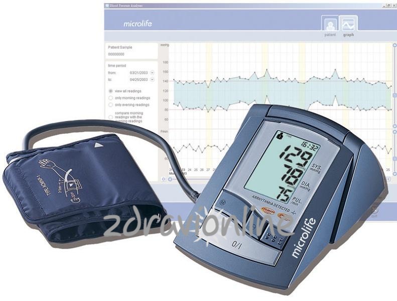Digitální tonometr Microlife BP3AC1–1PC + ADAPTÉR ZDARMA Zdraví Online